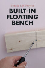 How to Build a Floating Bench (Without Buying Brackets) | Bloom in the ...